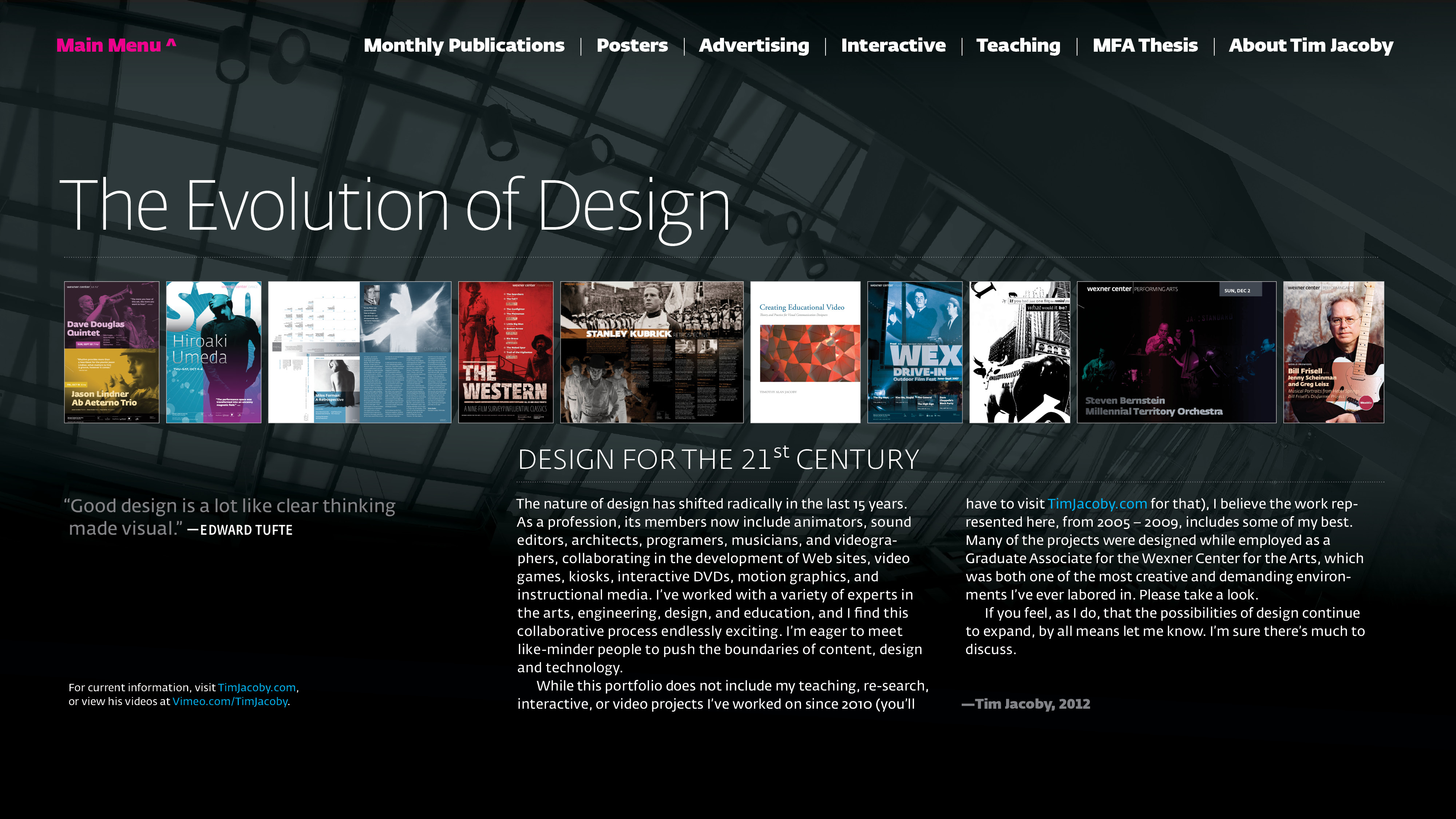 Portfolio | Tim Jacoby: Multimedia Designer and Educator